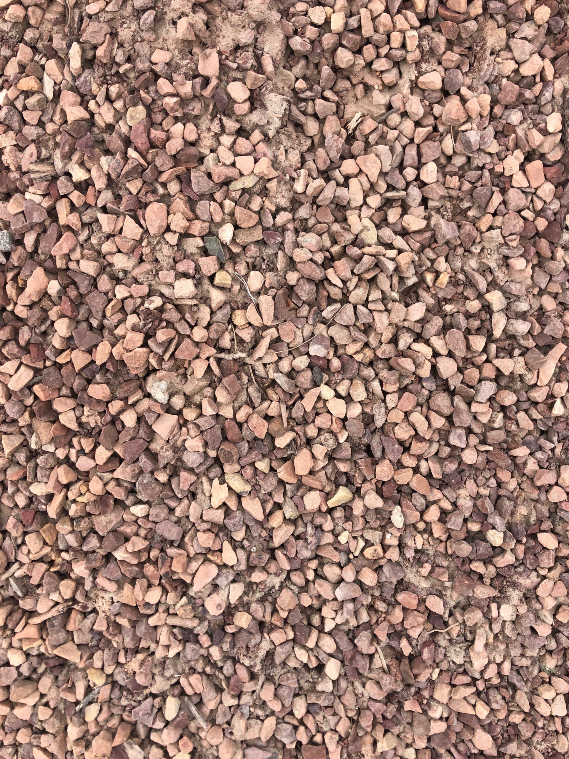 1/2'' Red Rock Gravel - Western Construction Materials
